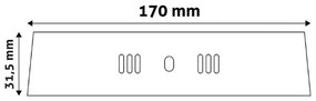 Prémiový přisazený LED panel 12W 950lm, teplá, kruhový, 3 roky