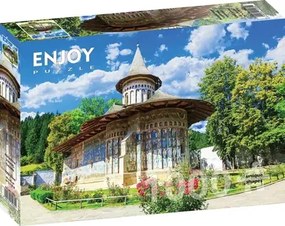 ENJOY Puzzle Klášter Voronet, Sučeava, Rumunsko / 1000 dílků / od 14 l