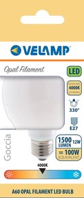 VELAMP OPAL FILAMENT žárovka 12W, E27, 4000K