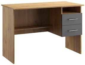 Pracovní stůl OFFICE KIT 2 pravý dub apalačský/šedá