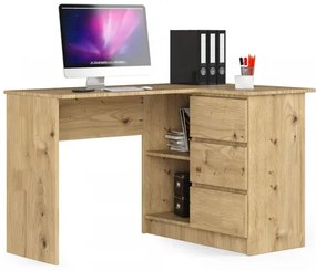 Počítačový stůl B16 pravá - dub artisan