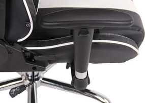 Kancelářská židle Limit XM umělá kůže – černá/bílá