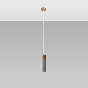 Sollux Lighting Závěsné svítidlo ZANE 1 šedé