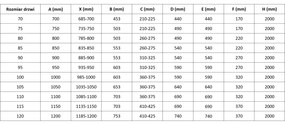 Mexen Otvor pro sprchové dveře MIST (1d+1s) 100x200 cm 6mm černý, rám, pravý, 8A4-100-000-70-70-P