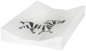 Bílá omyvatelná přebalovací podložka Quax Zebra 67 x 44 cm