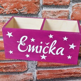 Pastelkovník se jménem na přání, dřevěný fialový