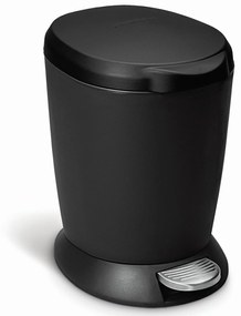 Pedálový odpadkový koš Simplehuman – 6 l, černý plast