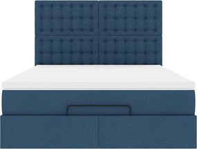 Osmanský rám postele s matrací Blue 140x190cm textil 3313326