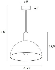 Maxlight Závěsné svítidlo Maxlight P0473 LUISANT