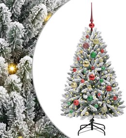 Umělý vánoční stromeček 120 cm 150 LED Teplá bílá PVC a ocel 3395738