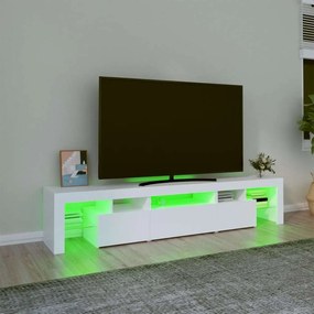 vidaXL TV skříňka s LED osvětlením 200x36,5x40 cm [3152810] Barva: Černá