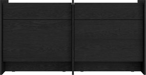 Černá komoda 146x76x51 cm Hido – noo.ma