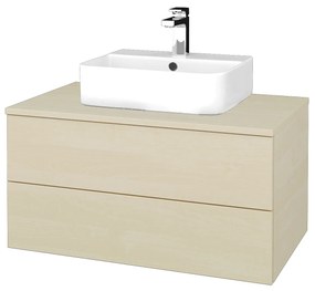 Dřevojas Koupelnová skříňka MODULE SZZ2 80 Varianta: N01 Bílá lesk / L04 Béžová vysoký lesk