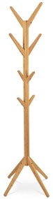 Autronic Věšák dřevěný stojanový, masiv bambus, přírodní odstín