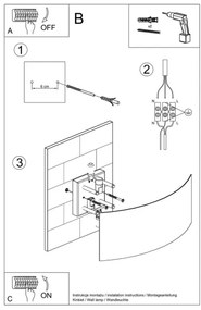 Sollux SL.0937 - Nástěnné svítidlo MAGNUS 2xG9/40W/230V černá
