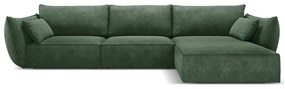 Tmavě zelená rohová pohovka (pravý roh) Vanda – Mazzini Sofas