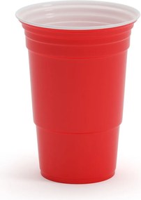 BeerCup Andrews, červené kelímky na pivo, 473 ml (16 oz), robustní, včetně míčků a pravidel