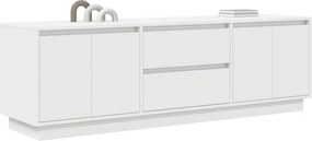 TV skříňka s LED osvětlením bílá 160,5x41x50 cm 3328426