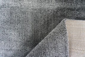 BE Koberec Microsofty 8301 DARK GREY - šedý obdélníkový Rozměr: 80x150 cm