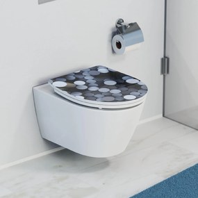Eisl Sanitär WC prkénko Duroplast Soft Close Round Dips High Gloss 82593
