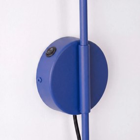 Sollux Lighting Nástěnné svítidlo NOX 1 ultramarín s vypínačem
