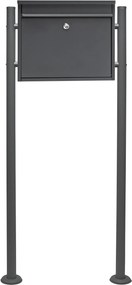 Poštovní schránka Wiltec – 360 × 105 × 315 mm, černá (60486)