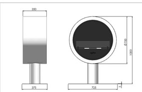 InFire - BIO krb pr. 70 cm 3kW černá