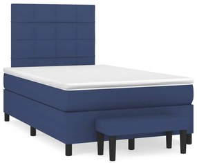 Box spring postel s matrací černá 120x190 cm textil 3270361