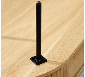 Designový konferenční stolek Vasiliy 120 cm přírodní dub