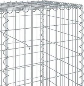 Gabionový koš s víkem 1 000 x 50 x 100 cm pozinkované železo 3295151