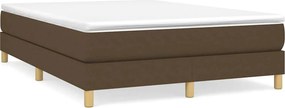 Box spring postel s matrací tmavě hnědá 140x190 cm textil 3144170
