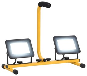 LED reflektor s rukojetí 2 x 30 W studené bílé světlo 149650