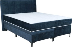 XXXLutz POSTEL BOXSPRING, modrá Hom`in - Postele s úložným prostorem - 001933003701
