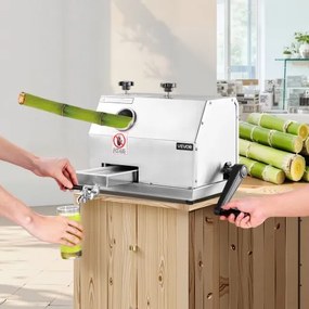 Komerční odšťavňovač na cukrovou třtinu Výkon 49,9 kg/H 3 válce 6,1 cm vstup