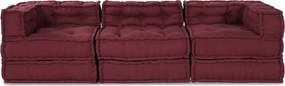 Modulová pohovka Textil Bordó 210 x 70 x 56 cm 3315072