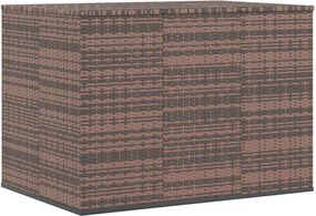 Zahradní úložný box PE ratan 145 x 100 x 103 cm hnědý 317230