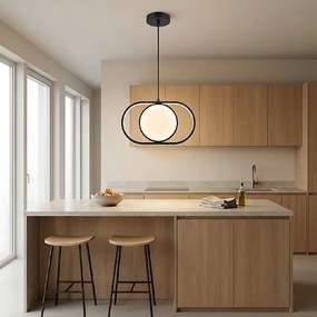 Toolight Toolight, LED závěsné svítidlo 18W, 4000K, APP1554-CP, černá, OSW-05662