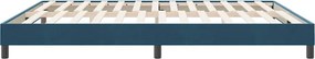 Postel Box Spring bez matrace tmavě modrá 180x210 cm samet 3315841