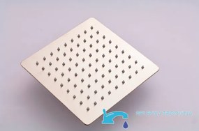 Stříbrný podomítkový sprchový systém EYN PT19136 s LED osvětlením a mosazným tělem