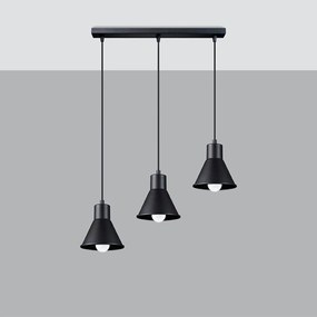 Sollux Lighting Závěsné svítidlo TALEJA 3 černé E27