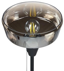 Kovová stojací lampa 175 cm černá/zlatá TALPARO Beliani