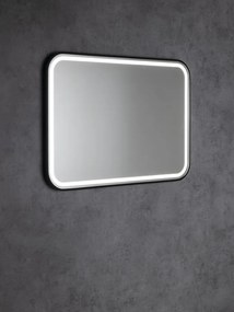 Sapho Sapho, CETIS zrcadlo s LED osvětlením 100x70cm, černá mat, CT100