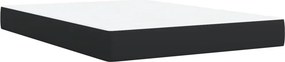 Box spring postel s matrací černá 140 x 190 cm umělá kůže 3290720