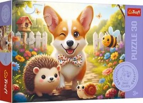 TREFL Puzzle Den s corgi / 30 dílků / 27 x 20 cm