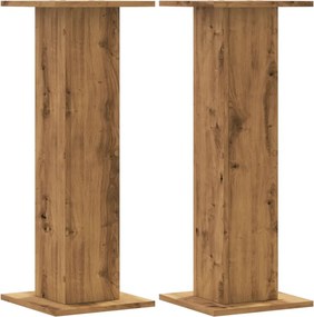Stojany na rostliny 2 ks dub artisan 30 x 30 x 80 cm kompozit 3307872