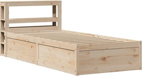 Rám postele s čelem 75 x 190 cm masivní borovice 3306366