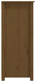 Příborník medově hnědý 83 x 41,5 x 100 cm masivní borové dřevo