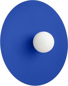Tmavě modré kovové nástěnné svítidlo ø 50 cm AKE – Thoro