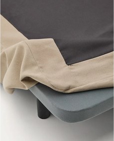 Taupe čalouněná jednolůžková postel bez čela 90x200 cm Jaira – Kave Home