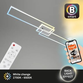 Brilo - LED Stmívatelný přisazený lustr FRAME 2xLED/20W/230V Wi-Fi Tuya + DO